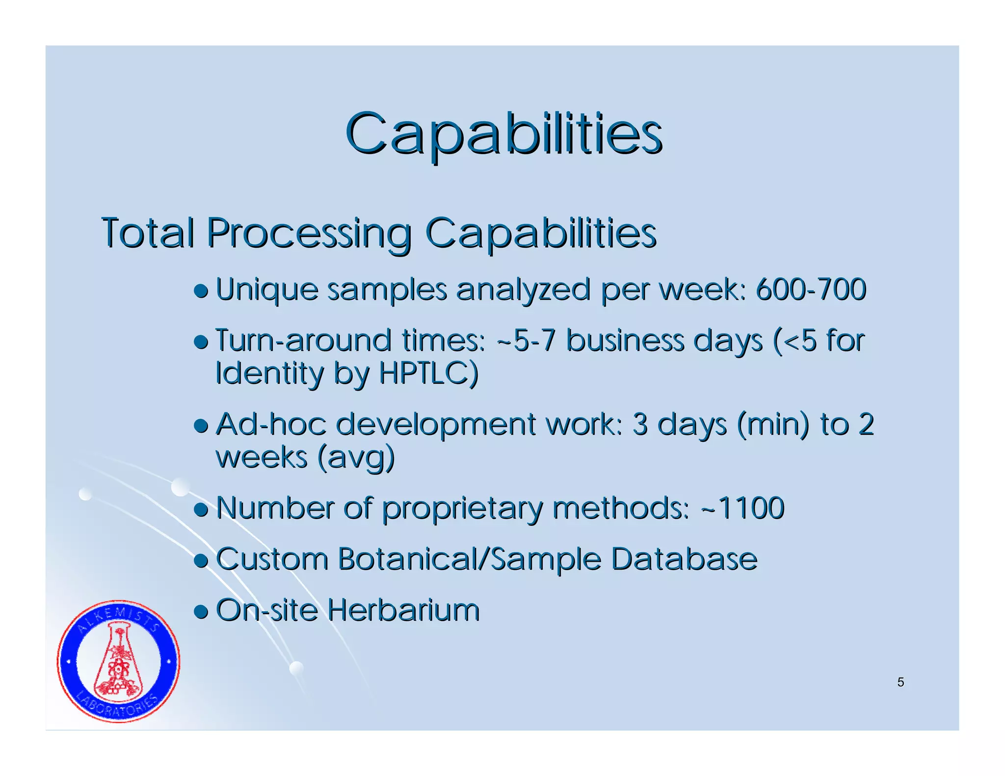 Alkemists - Analytical Services Triad | PPT