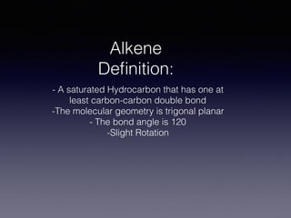 Alkene Molecular Geometric Project 1/17/18 | PDF