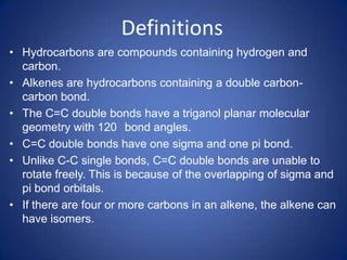 Alkenes | PPTX