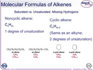 Alkenes Hydrocarbon and its reaction mechanism | PPTX