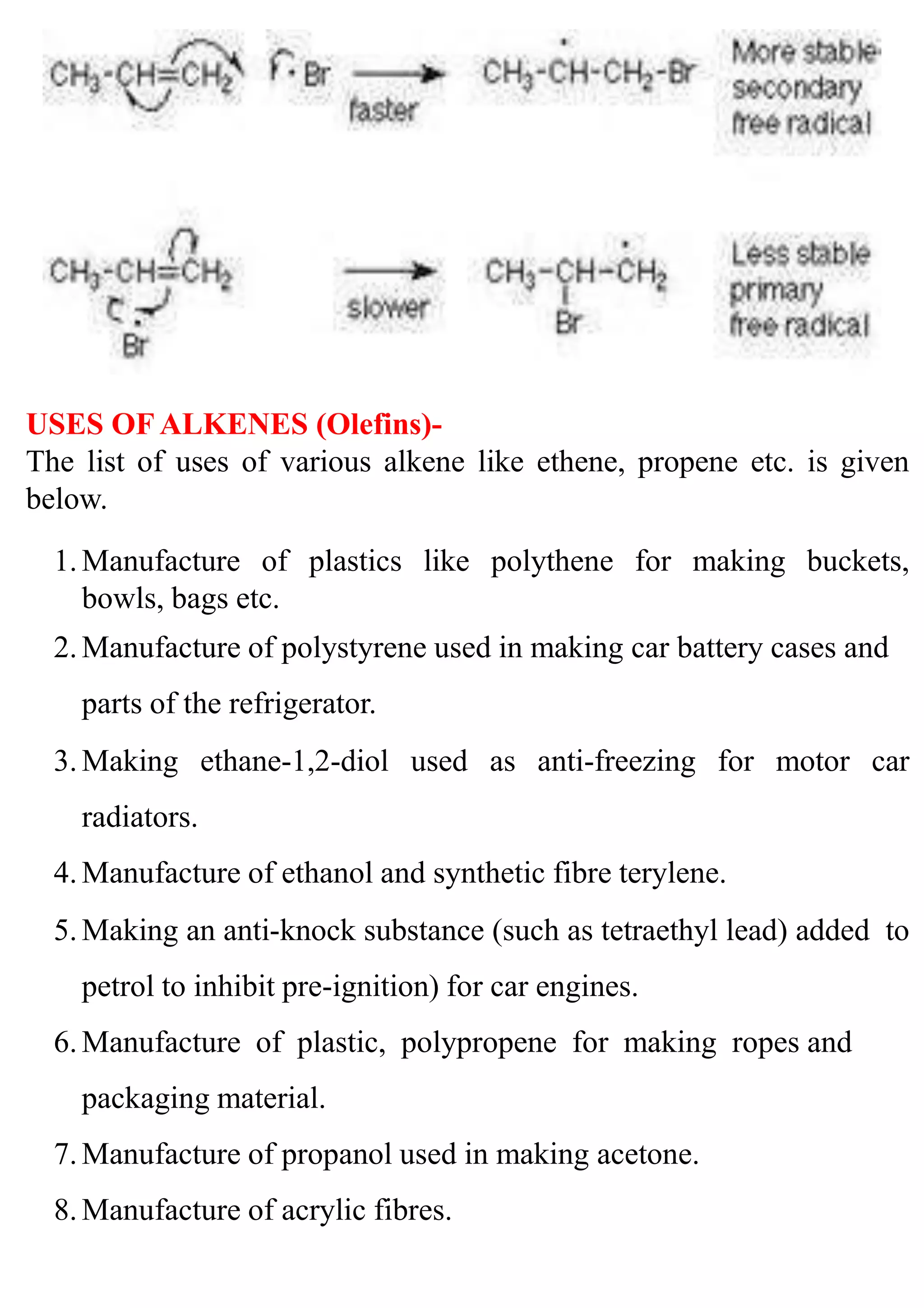 PREPARATION & REACTIONS OF ALKENES | PPT