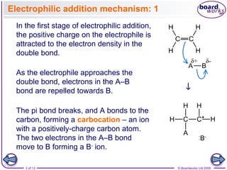 Alkenes part 2 addition reactions | PPT