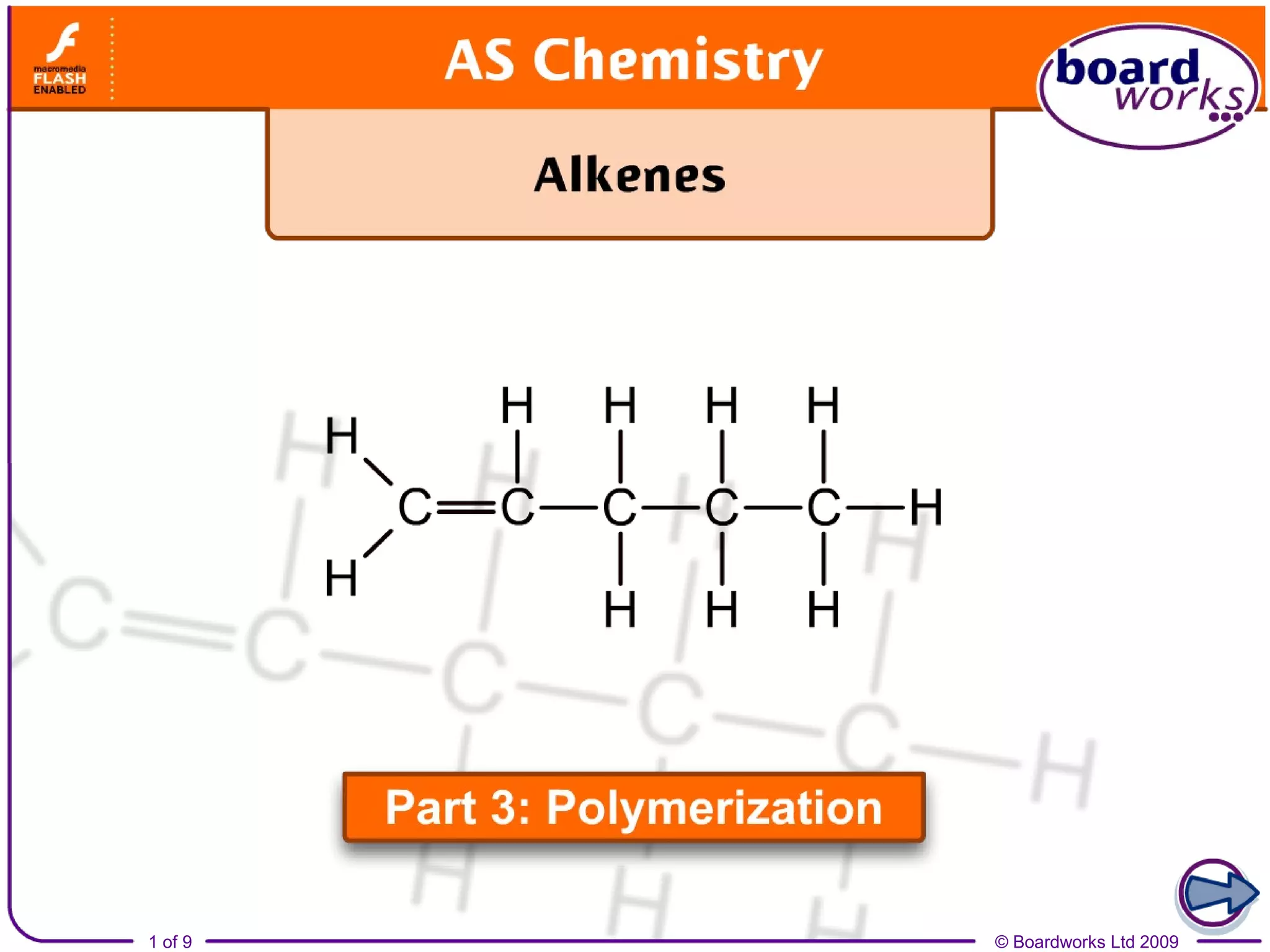 Alkenes part 3 polymerization | PPT