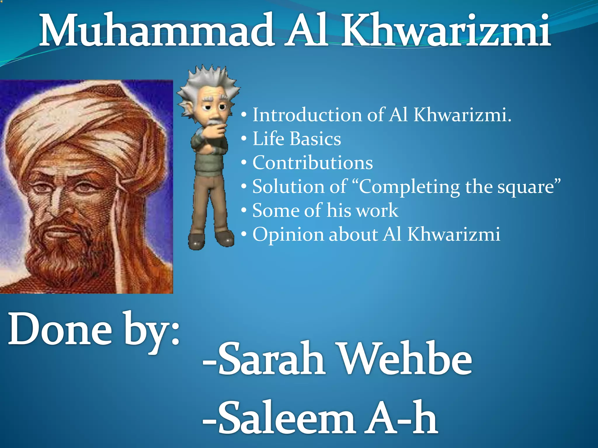 Al khawarizmi project | PPTX