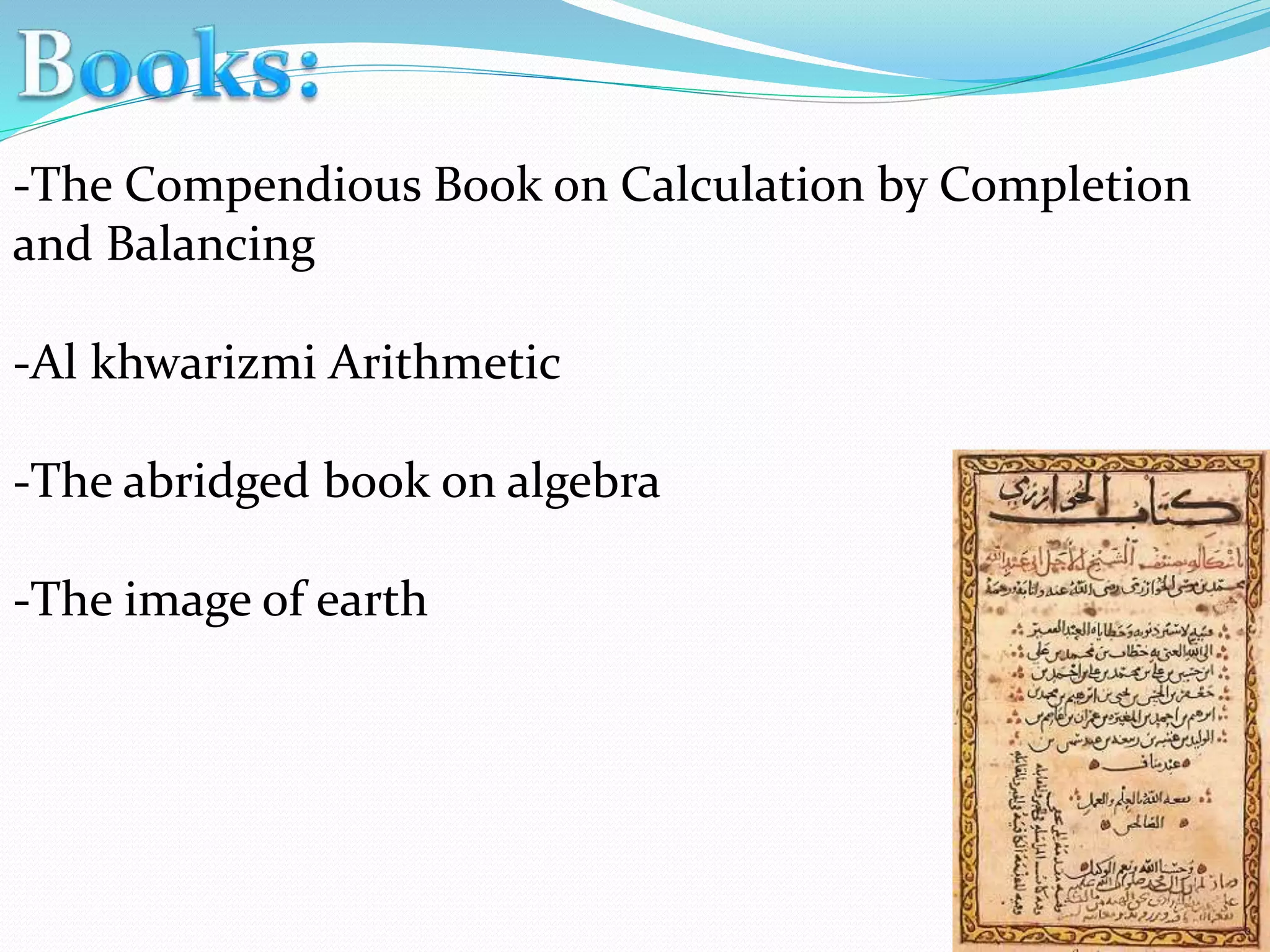 Al Khawarizmi Project Pptx