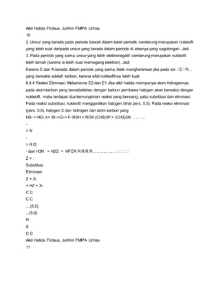 Alkil halida oleh dr | DOCX