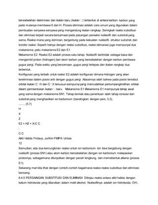 Alkil halida oleh dr | DOCX