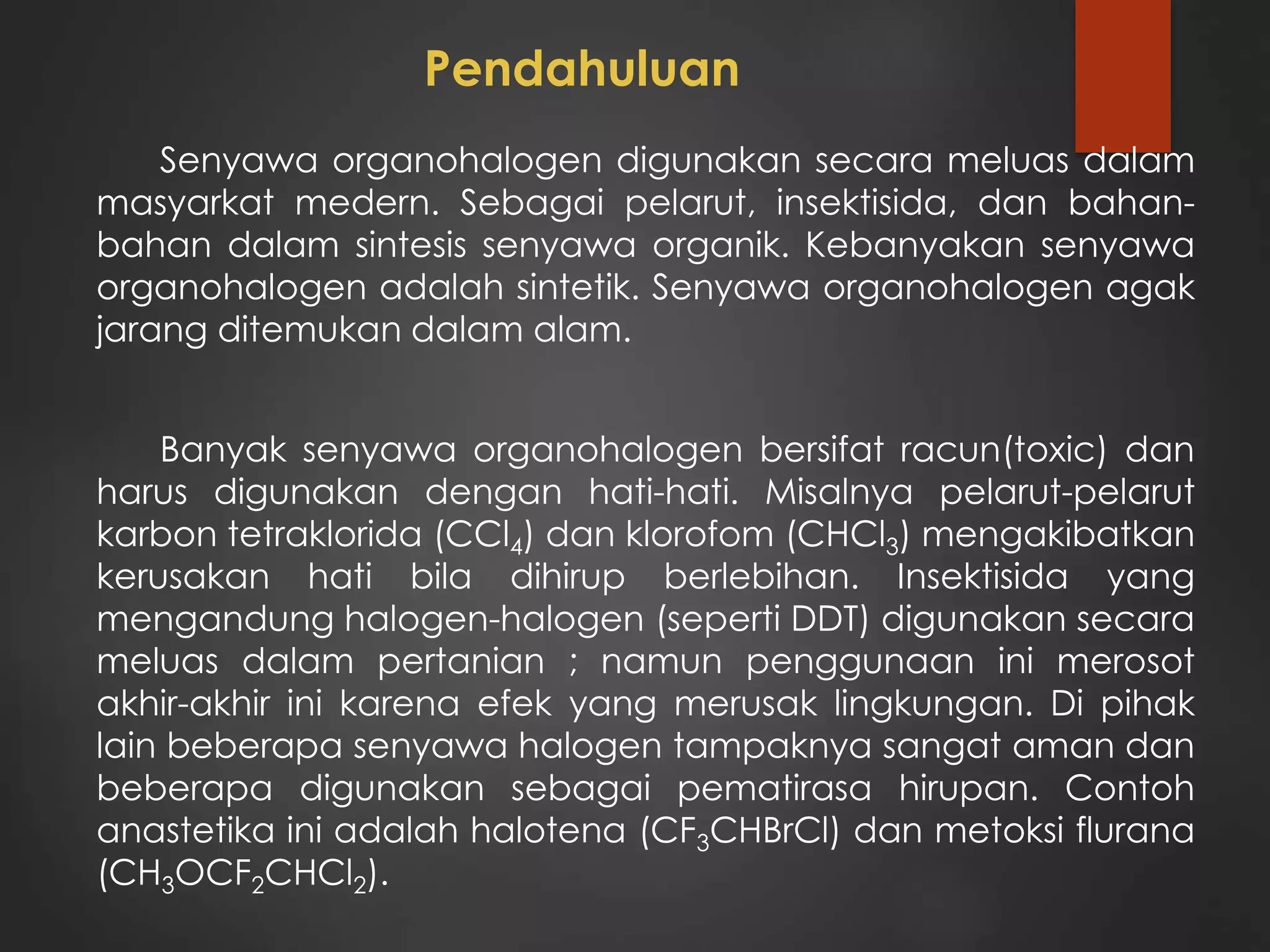 Alkil halida ; subtitusi dan eliminasi | PPTX
