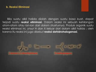 Alkil halida ; subtitusi dan eliminasi | PPTX