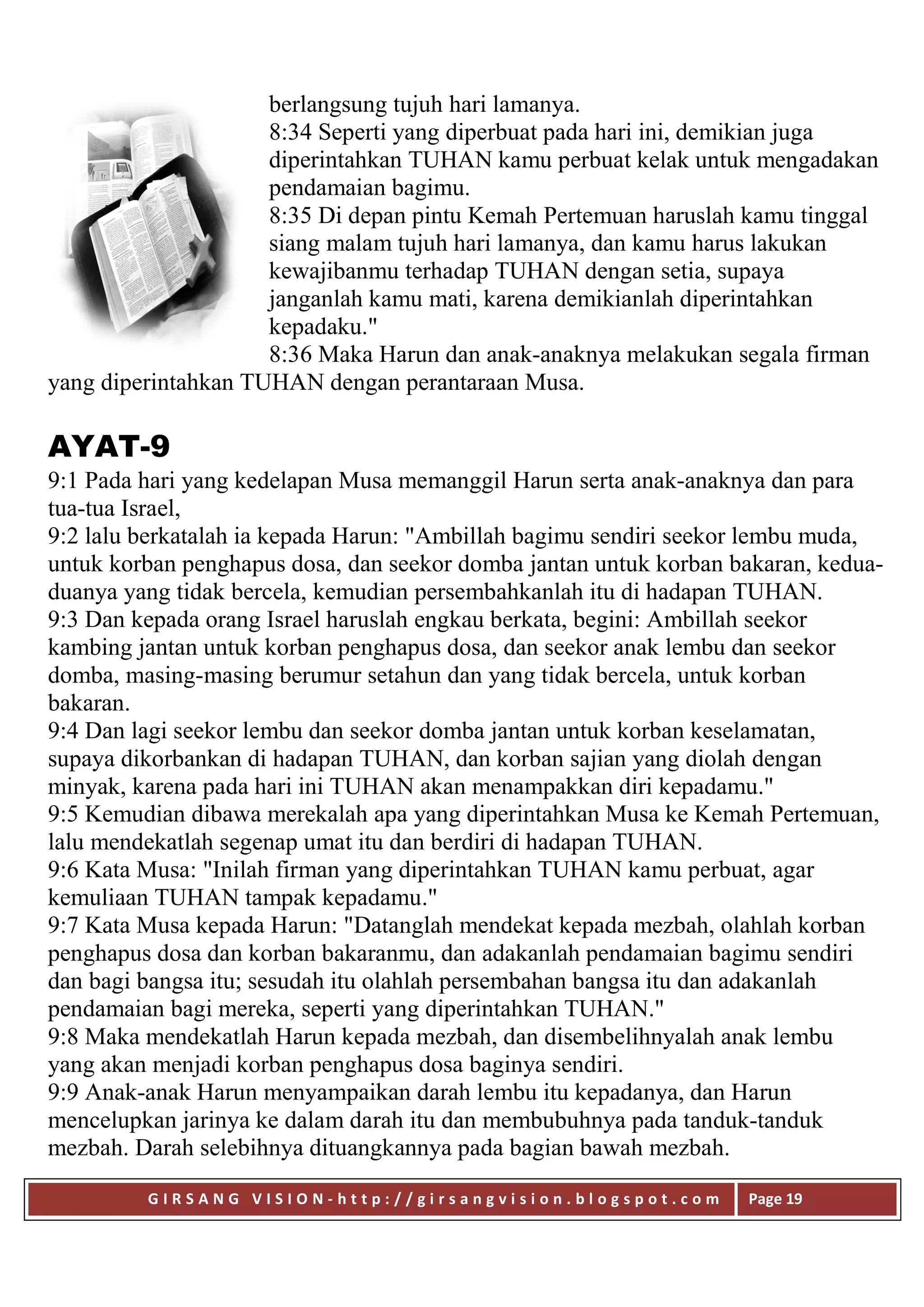 ALKITAB INDONESIA-KITAB IMAMAT | PDF