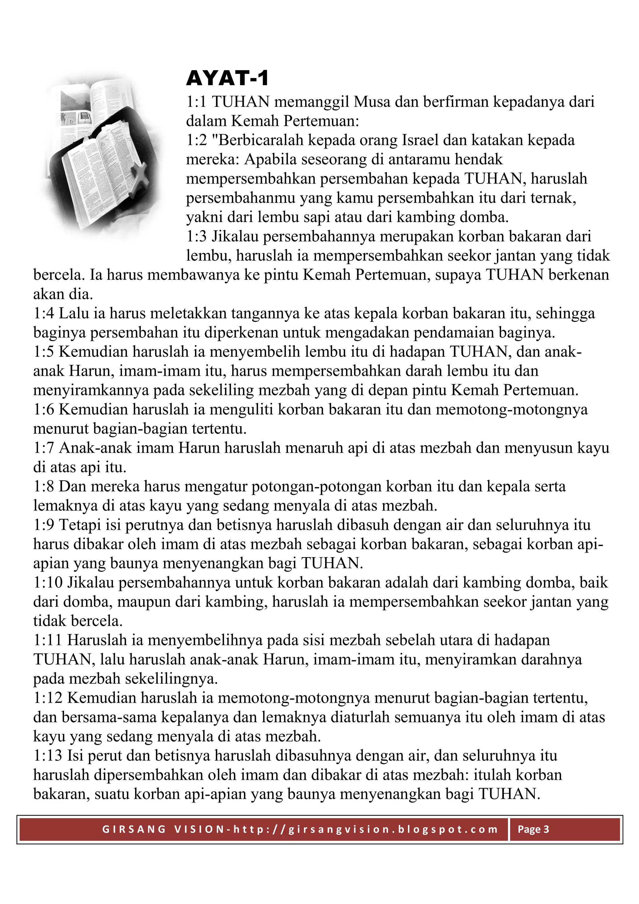 ALKITAB INDONESIA-KITAB IMAMAT | PDF