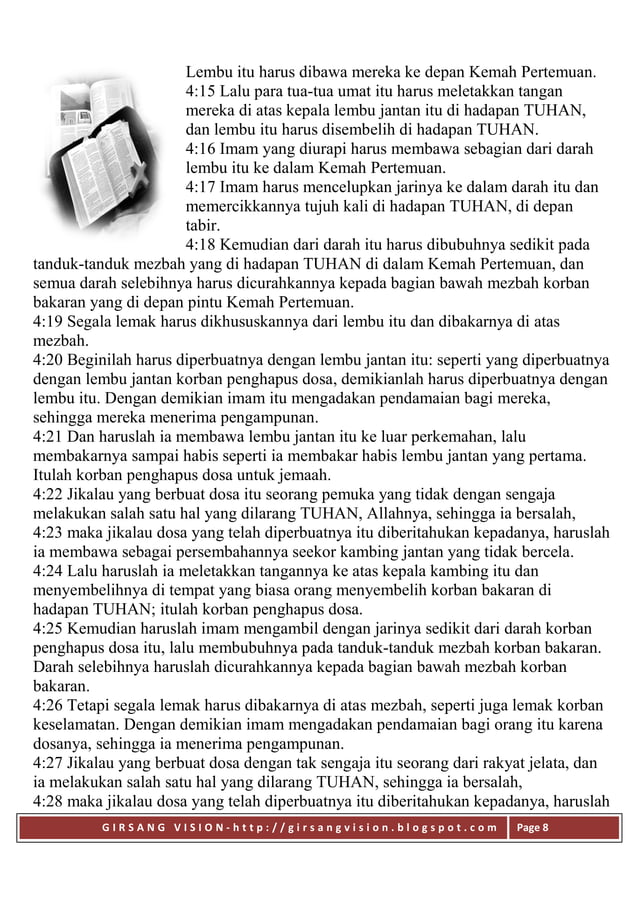 ALKITAB INDONESIA-KITAB IMAMAT | PDF