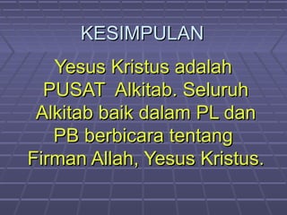 Alkitab adalah firman allah | PPT