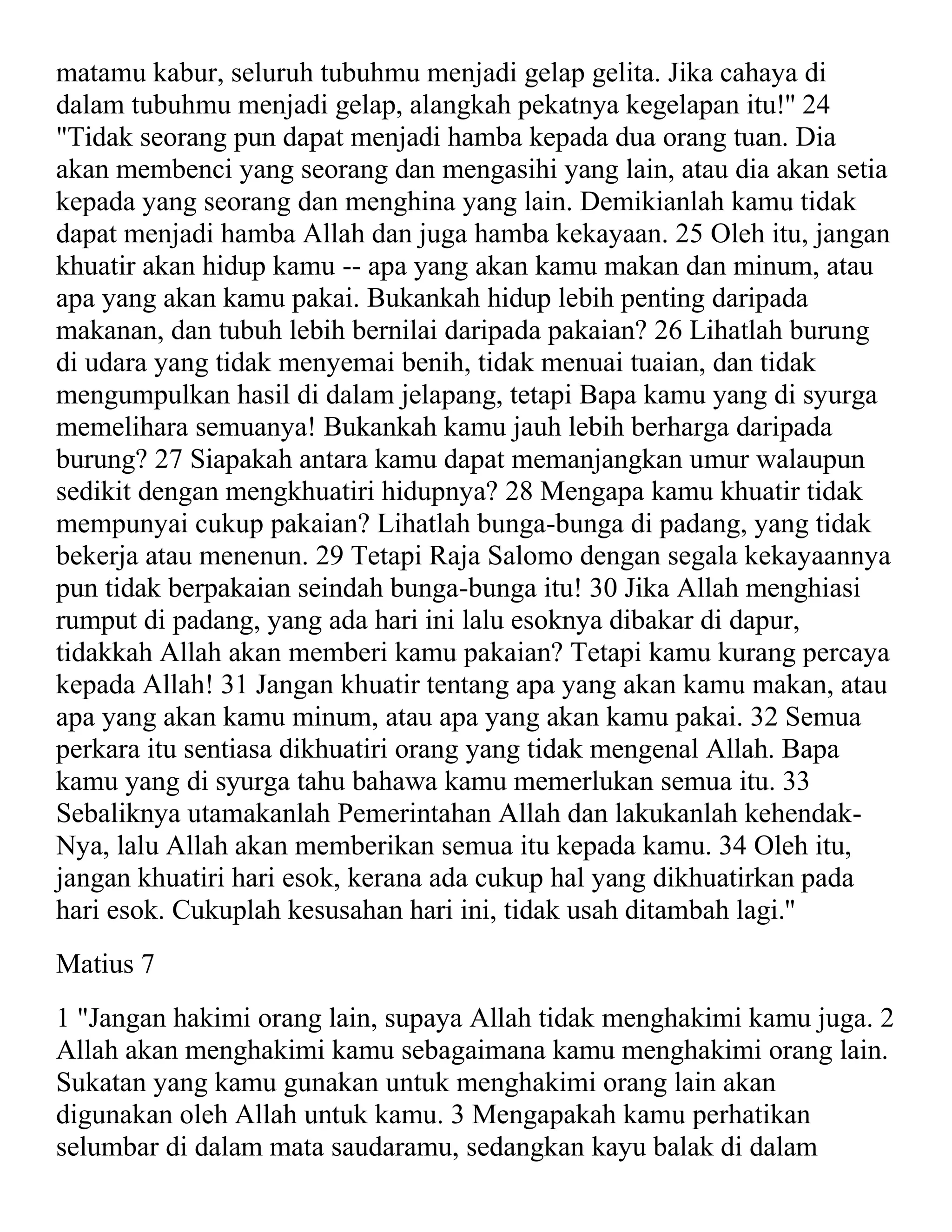 Alkitab bahasa melayu malay bible - new testament | PDF