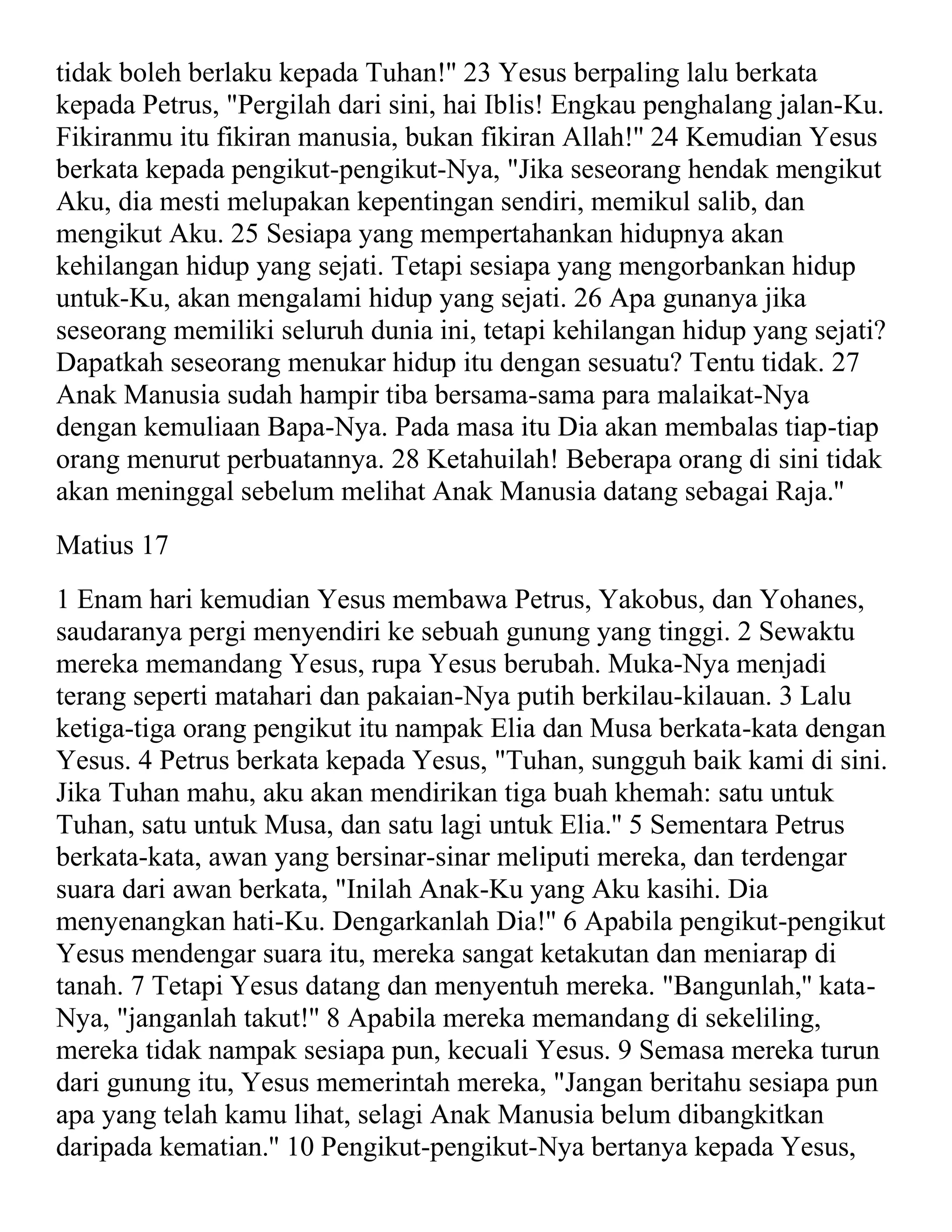 Alkitab bahasa melayu malay bible - new testament | PDF