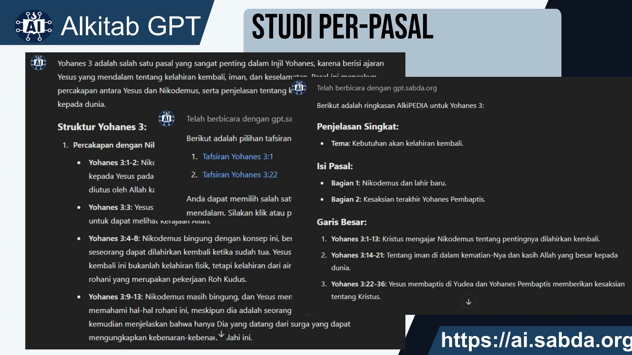 Materi Presentasi Alkitab GPT - A Conversational Bible | PDF