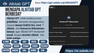 Materi Presentasi Alkitab GPT - A Conversational Bible | PDF