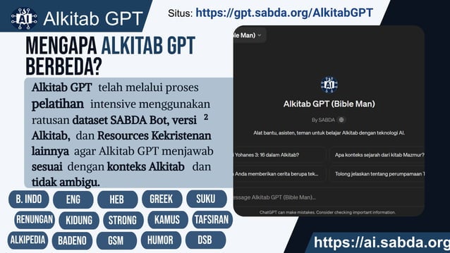 Materi Presentasi Alkitab GPT - A Conversational Bible | PPT