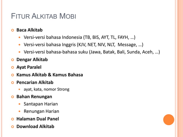 Alkitab Mobile | PPT