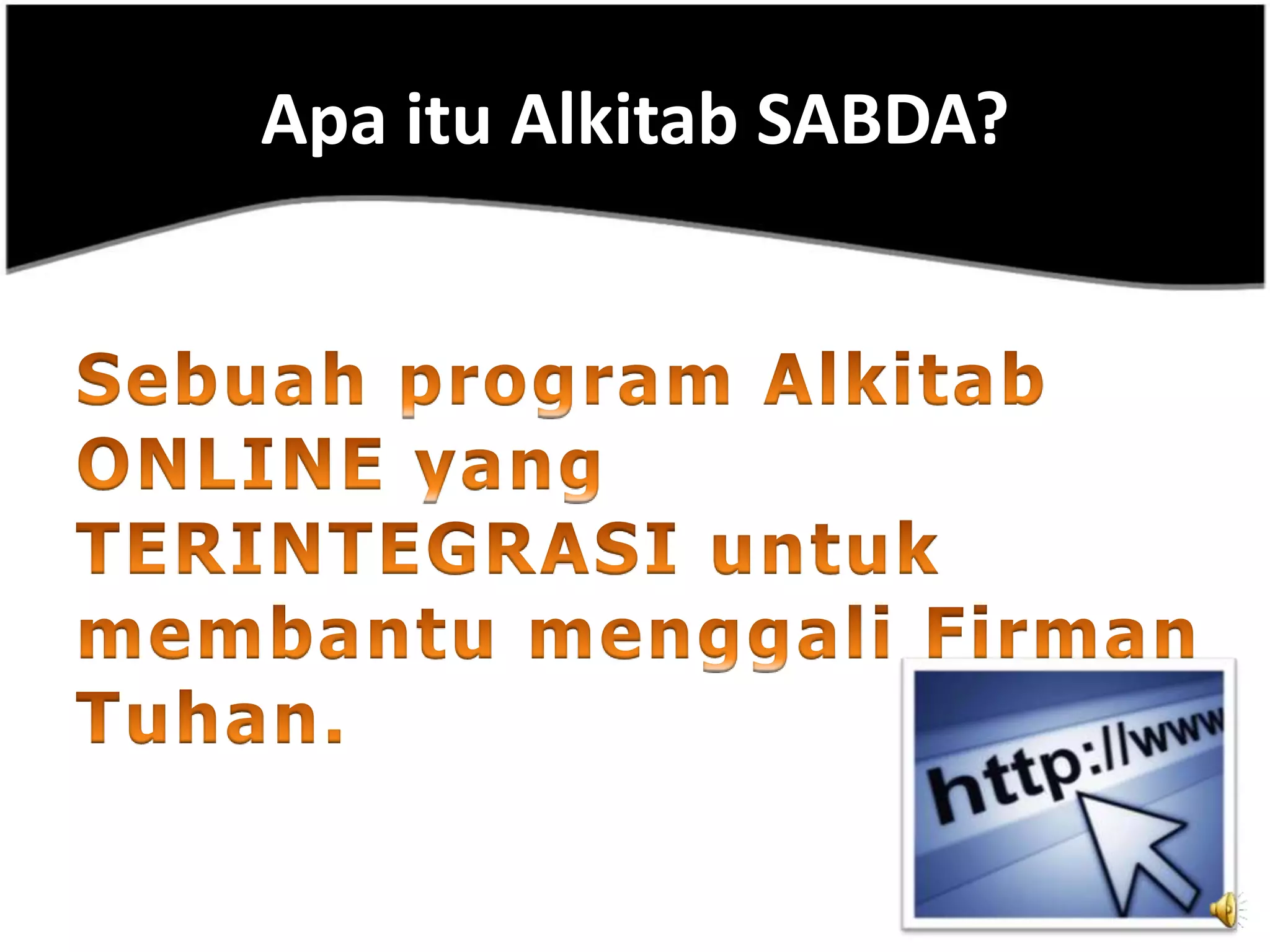 Alkitab SABDA dengan Narasi | PPTX