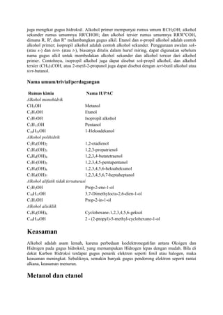 Alkohol cuka dan formalin | DOCX