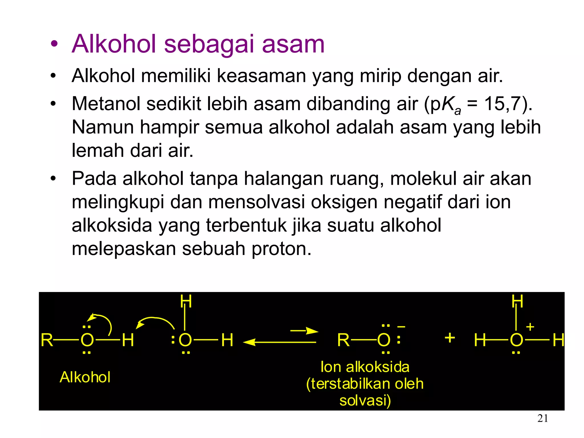 Kimia Organik (Alkohol dan eter) | PPTX