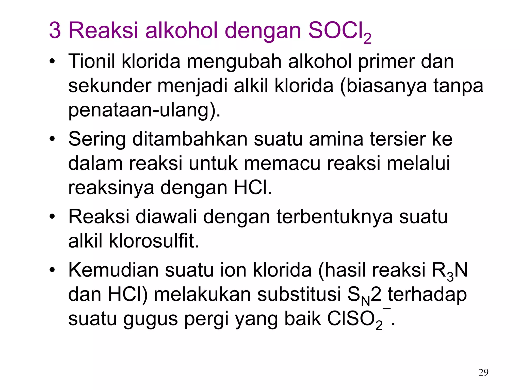 Kimia Organik (Alkohol dan eter) | PPTX