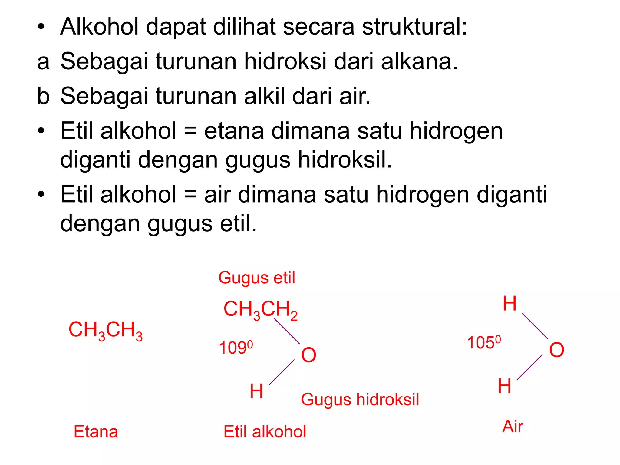 Kimia Organik (Alkohol dan eter) | PPTX