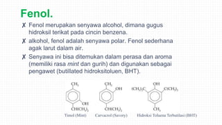 Alkohol, fenol, eter dan tiol | PPTX