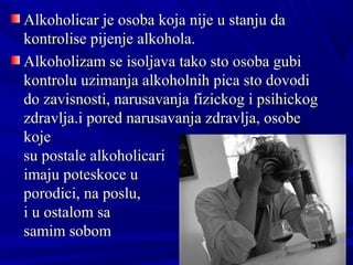 Alkoholizam | PPT