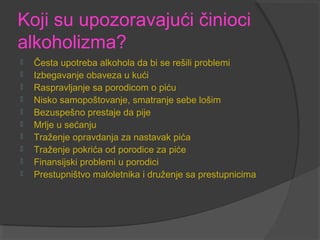 Alkoholizam razredni cas | PPT