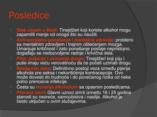 Alkoholizam razredni cas | PPT