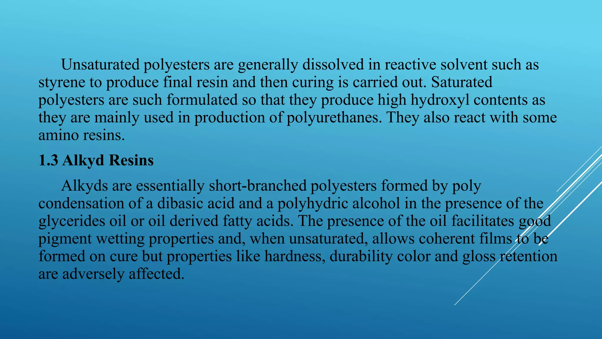 Alkyd resin | PPTX