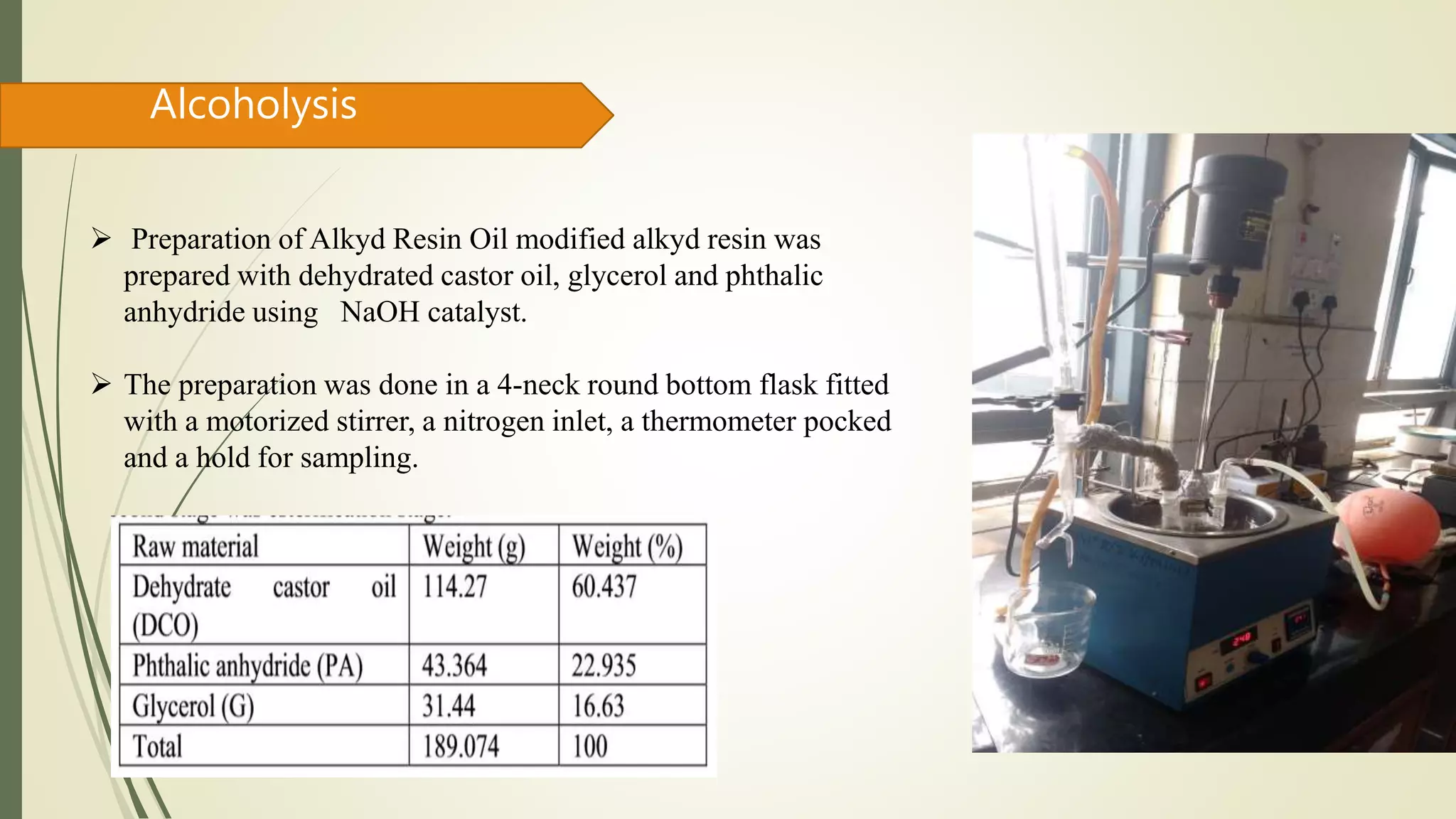 Alkyd resin 17 oil207 | PPTX