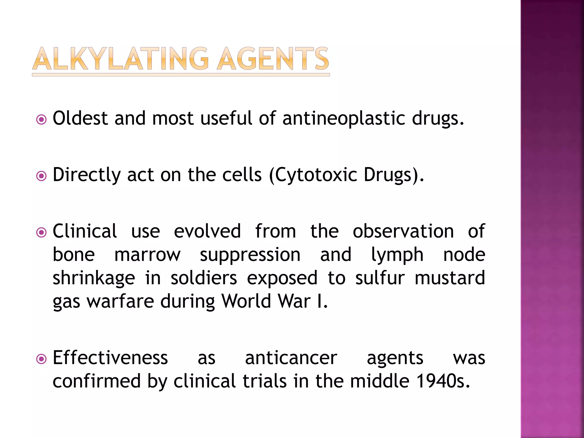Alkylating agents | PPTX