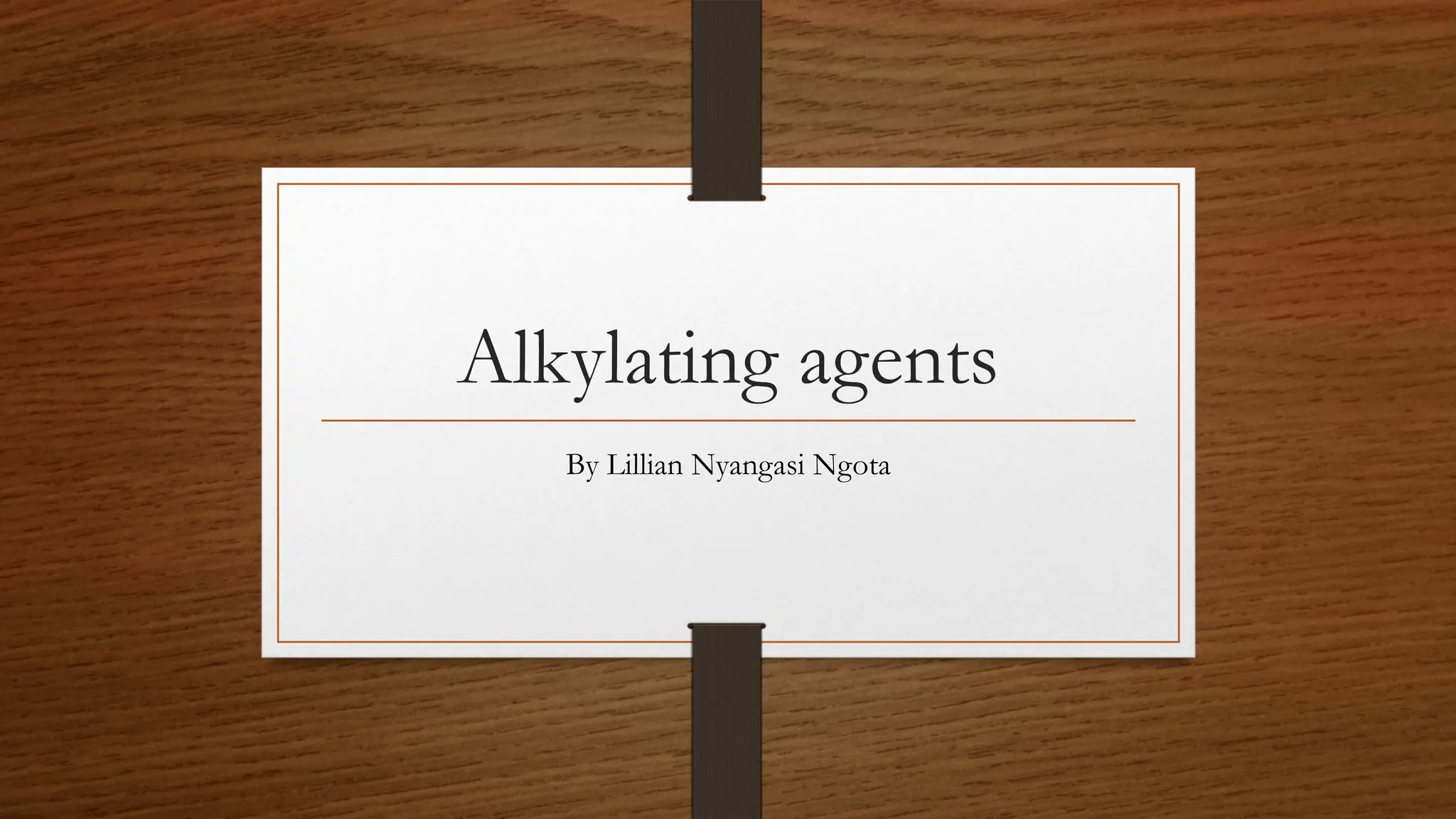Common Alkylating agents KYU YEAR 2 SEM 2.pptx