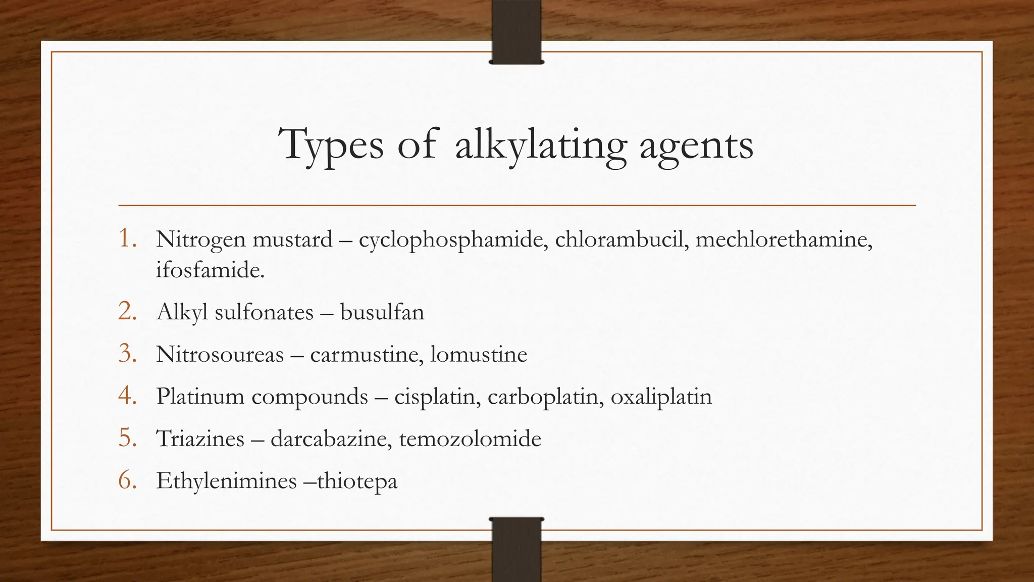 Common Alkylating agents KYU YEAR 2 SEM 2.pptx