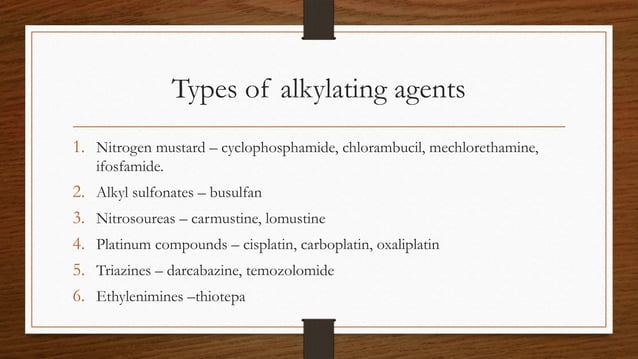 Common Alkylating agents KYU YEAR 2 SEM 2.pptx