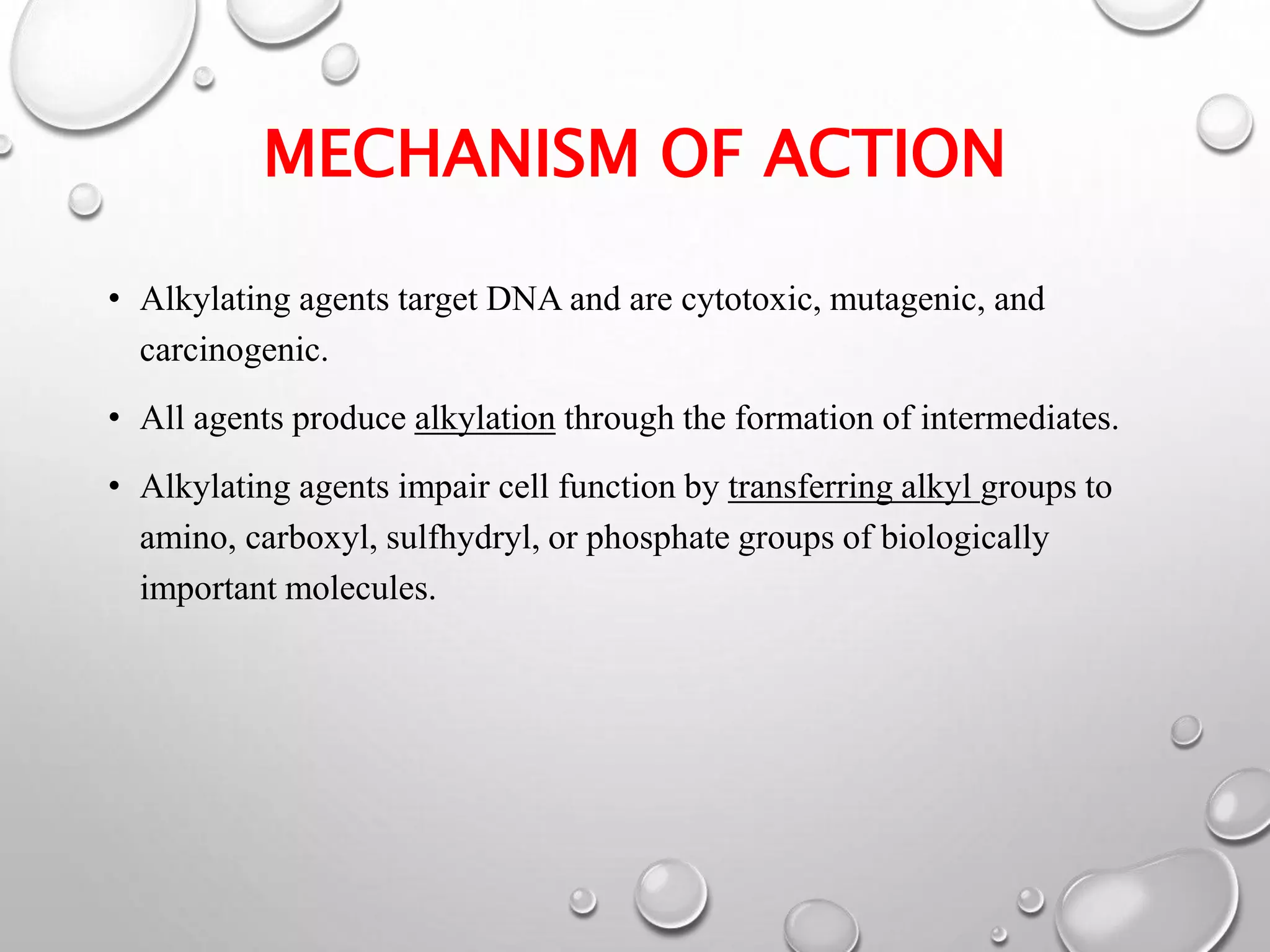 Alkylating Agents & Anti-metabolites Chemotherapy | PPTX