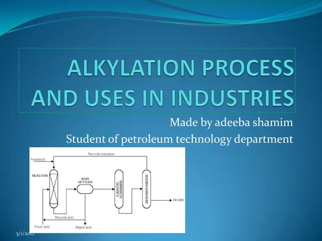 Alkylation | PPTX | Chemistry | Science
