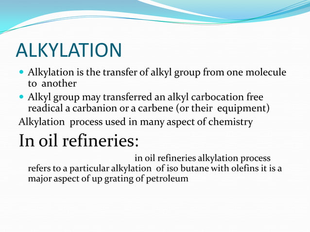 Alkylation | PPTX | Chemistry | Science