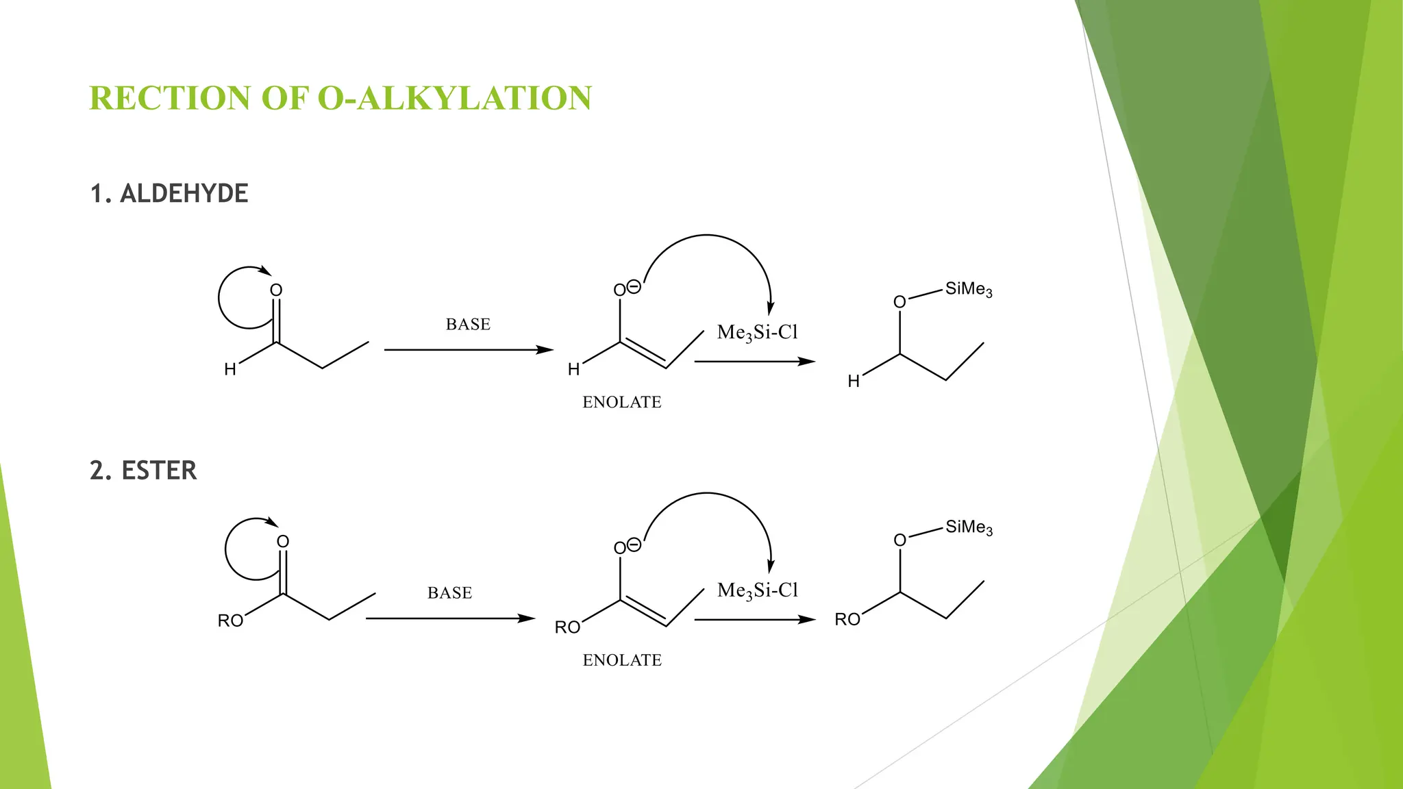 ALKYLATION OF ALDEHYDE & ESTER. Pptx.... | PPTX | Chemistry | Science