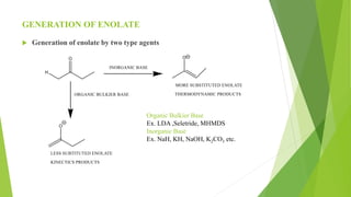 ALKYLATION OF ALDEHYDE & ESTER. Pptx.... | PPTX | Chemistry | Science