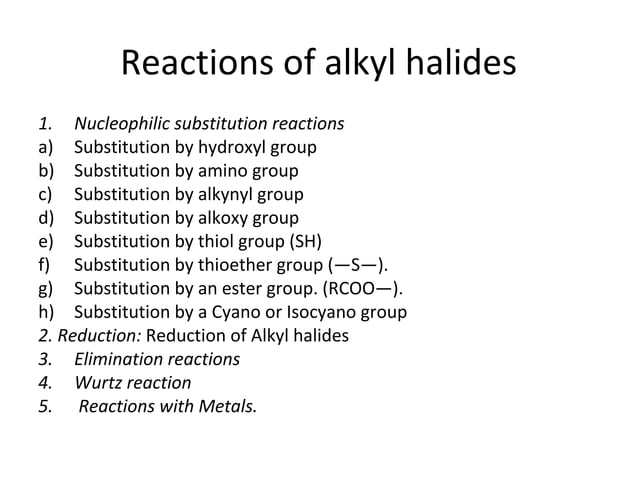 Alkyl halide | PPT