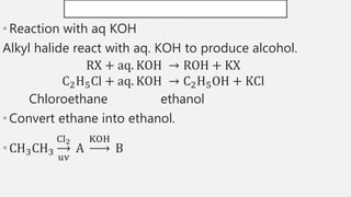Alkyl halide (haloalkane) | PPTX