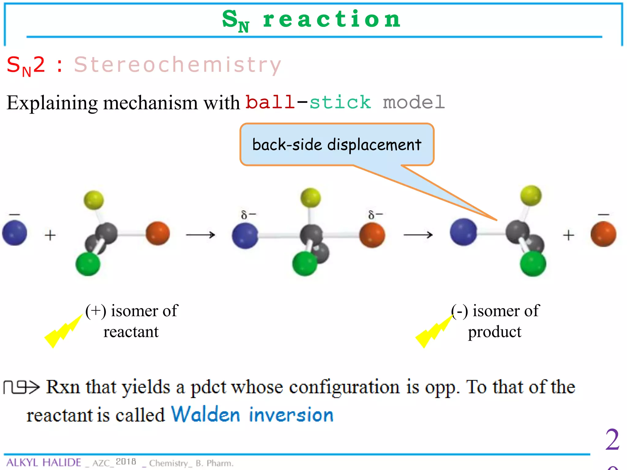Alkyl halide organic chemistry b. pharm. | PPTX