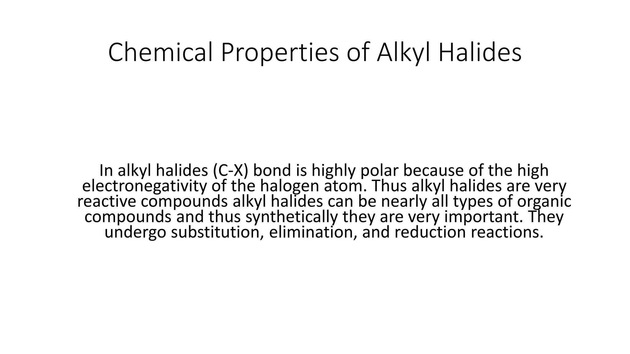 Alkyl halides | PPTX