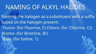 Nomenclature of Alkyl Halides and its reactions.pptx