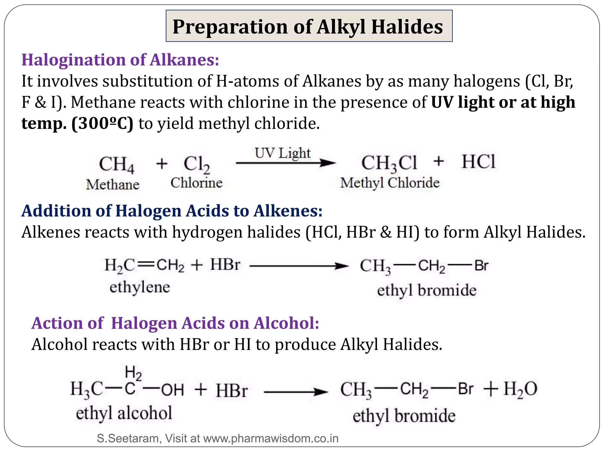 Alkyl Halides and Alcohols | PPTX