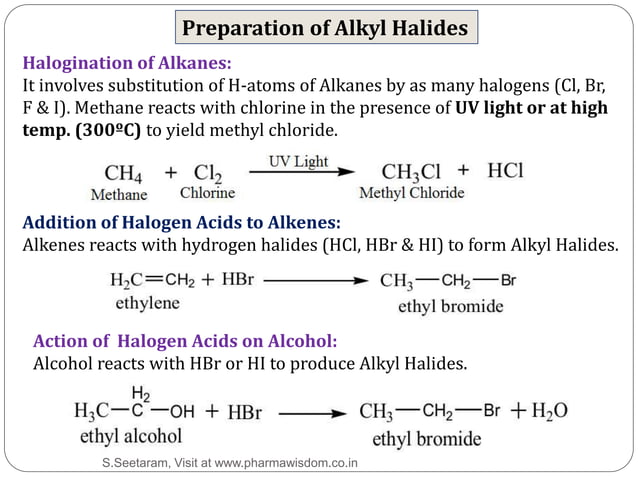Alkyl Halides and Alcohols | PPTX | Chemistry | Science